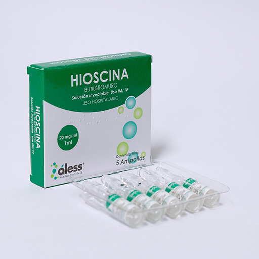 Hioscina Butilbromuro 200mg/ml solución inyectable 1ml x 5 IV/IM ...