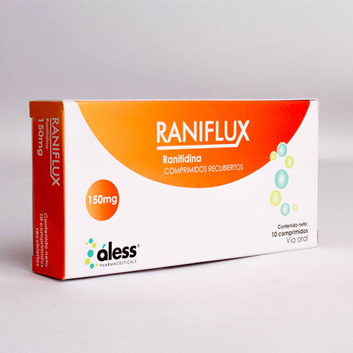 Raniflux (Ranitidina) 150 Mg X 10 Comprimidos Recubiertos – Aless Pharma