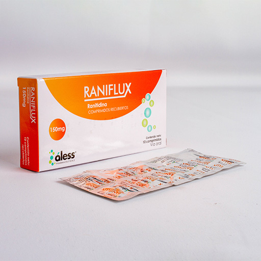 Raniflux (Ranitidina) 150 Mg X 10 Comprimidos Recubiertos – Aless Pharma