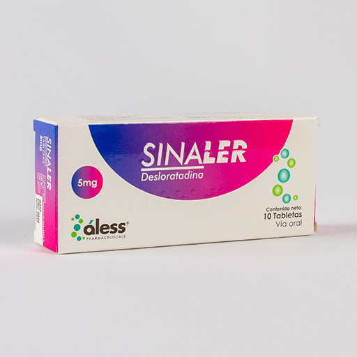 Sinaler (Desloratadina) 5Mg X 10 Tabletas – Aless Pharma